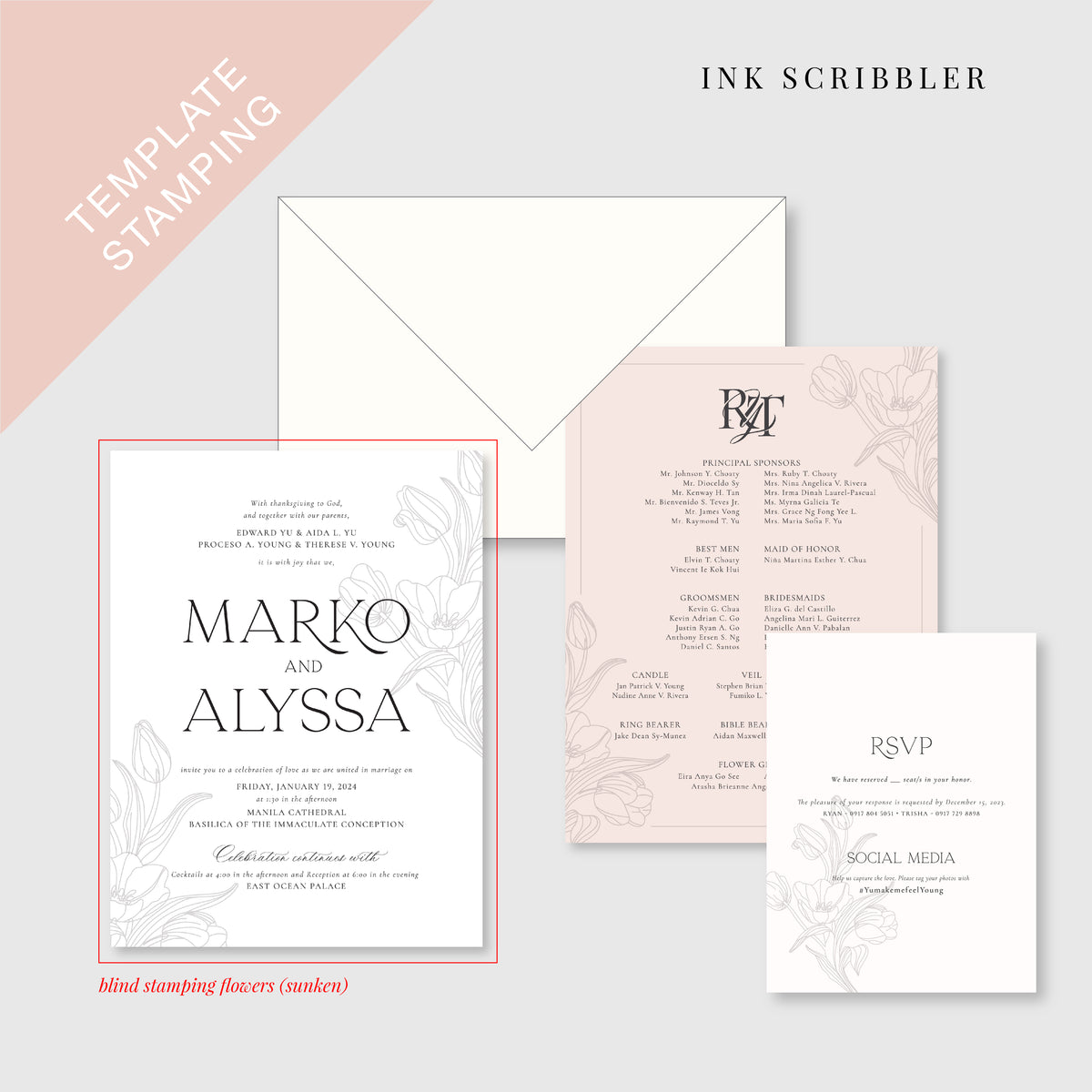 Concierto / Template Stamping - Ink Scribbler