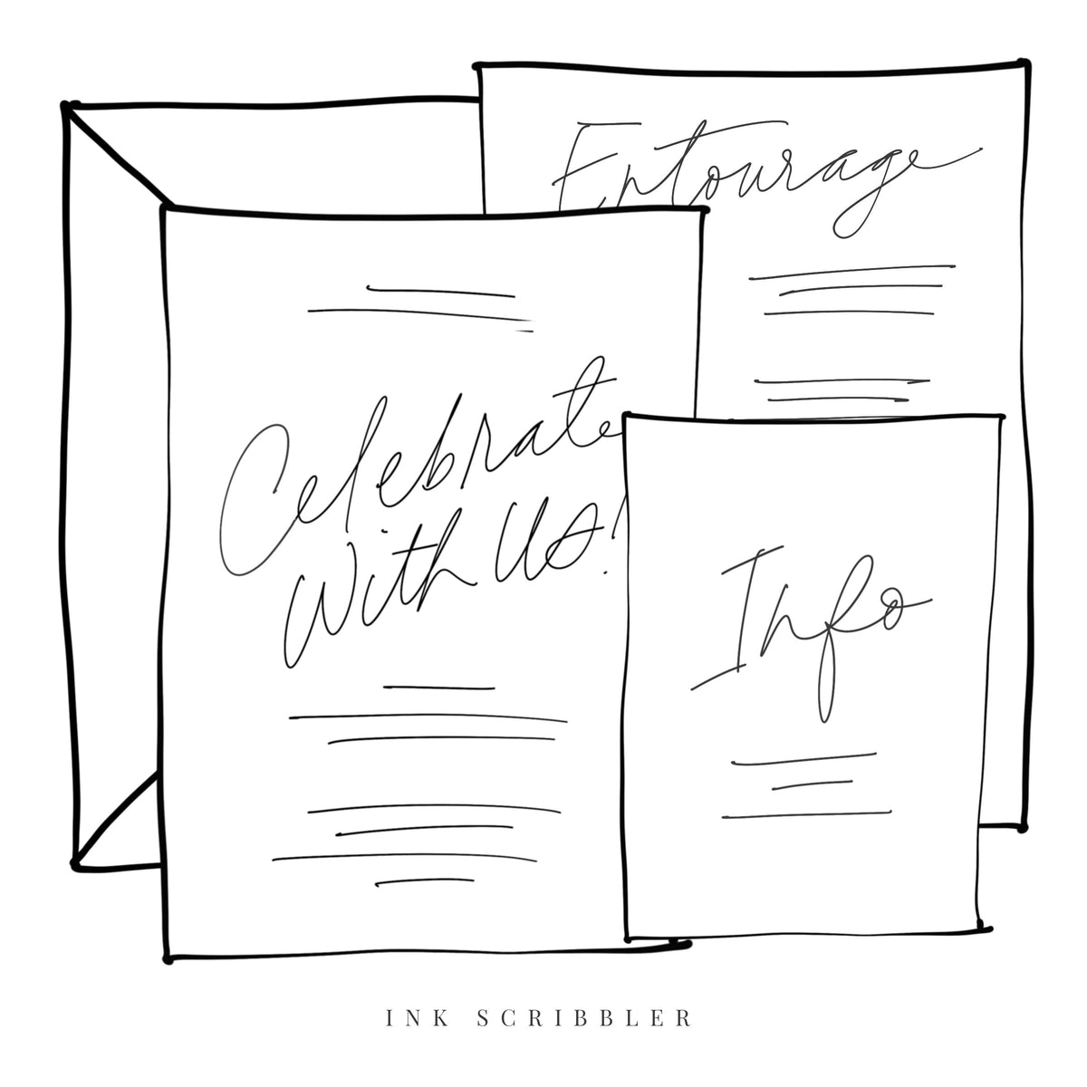 Basic Loose Cards 1 - Ink Scribbler