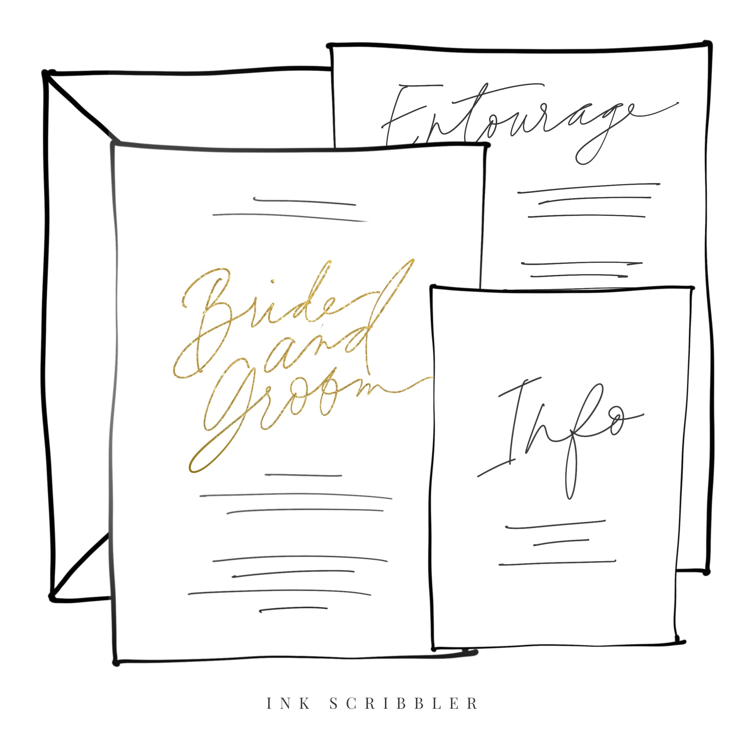 Stamped Names Suite - Ink Scribbler