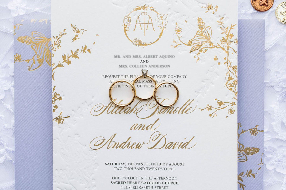 Blue and Gold Foil Secret Garden / USA – Ink Scribbler