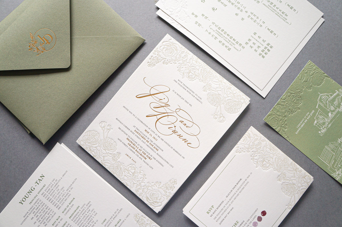 White and Green with Blind Stamping / Manila – Ink Scribbler