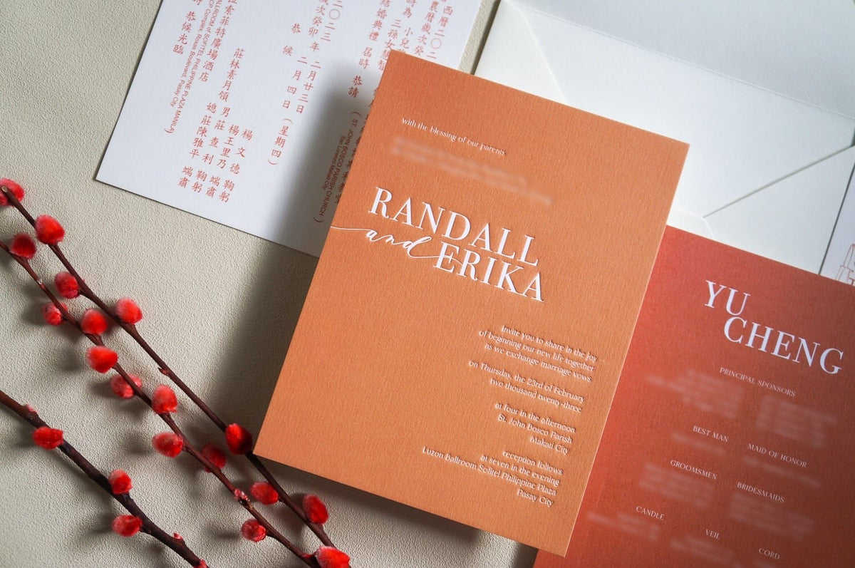Bodoni Suite in Burnt Orange / Manila – Ink Scribbler