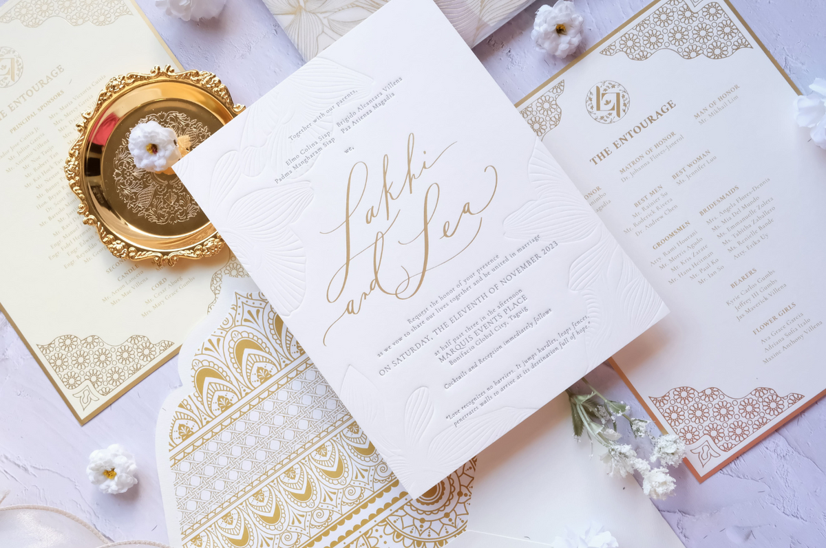 Tri-fold Custom Foil Stamping Mix / Manila – Ink Scribbler