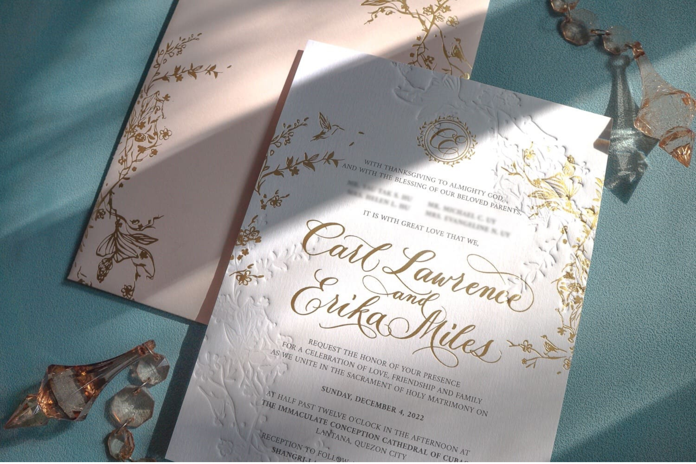 Gold foil and blind stamping / Manila – Ink Scribbler