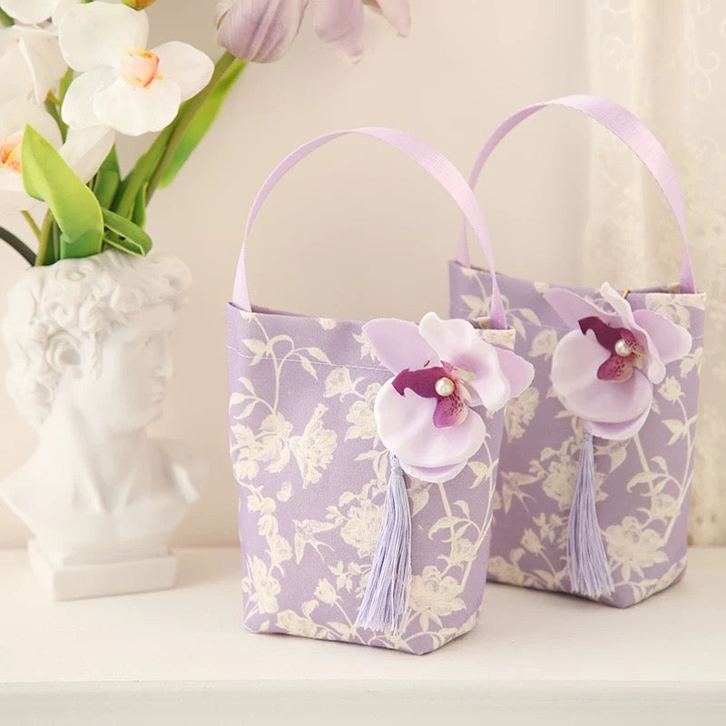 Orchid Mini Tote - Ink Scribbler