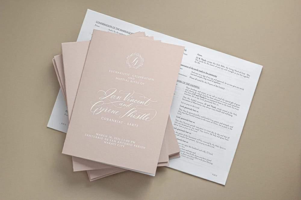 Wedding Missalettes - Ink Scribbler