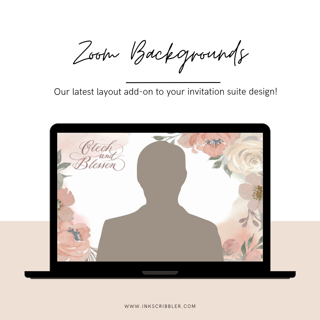 Zoom Background - Ink Scribbler